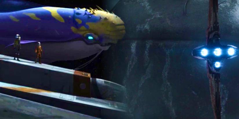 Star Wars' Purrgil Leap Into Live-Action, Here's How They Compare To ...