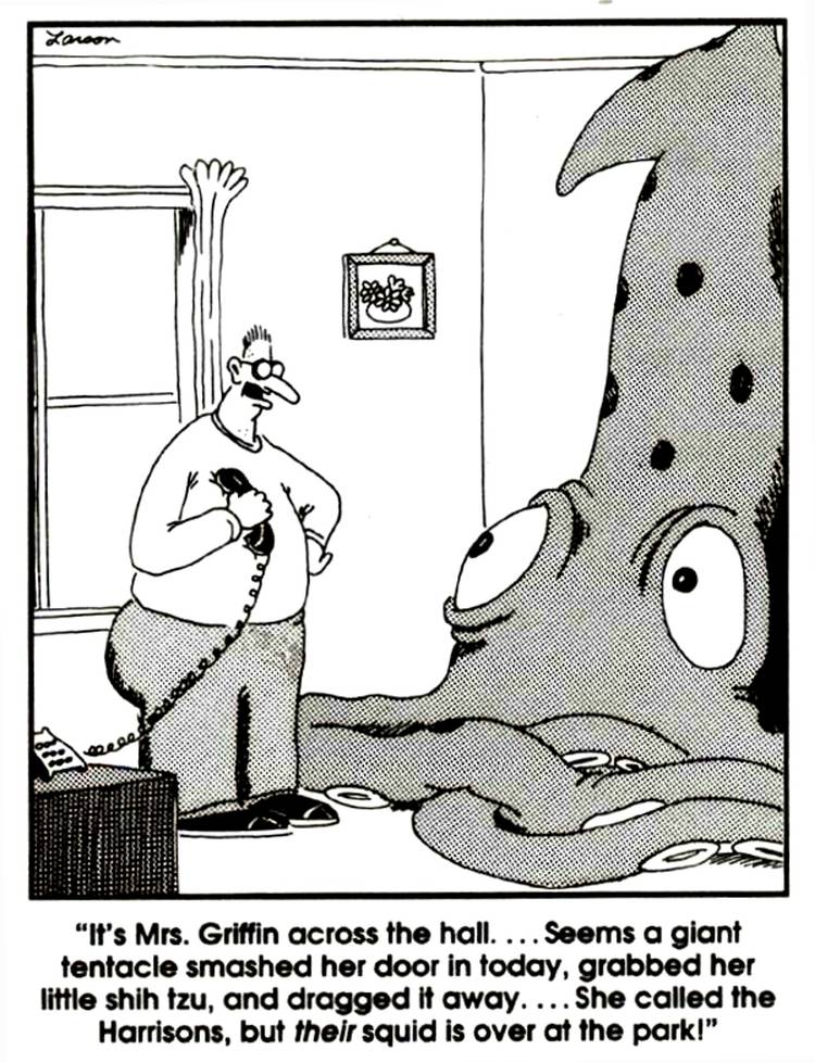 The Far Side's Freaky Giant Squid Is Everything That Makes Its Comics Great