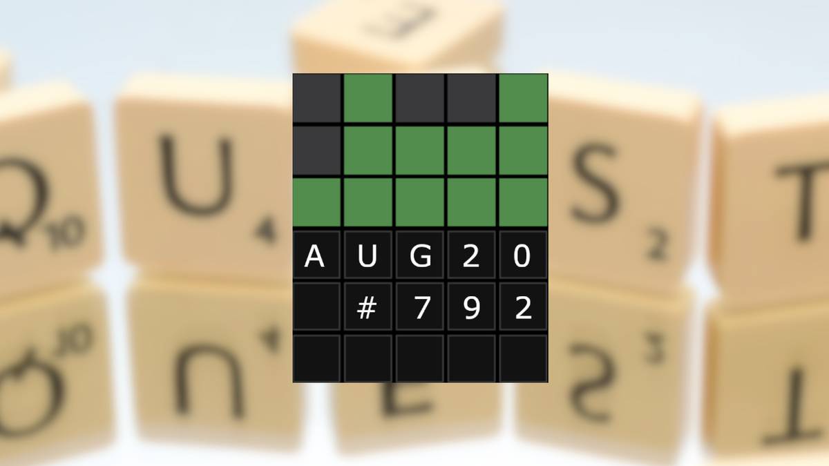 Today's Wordle Answer & Hints for August 20, 2023 (Puzzle #792)