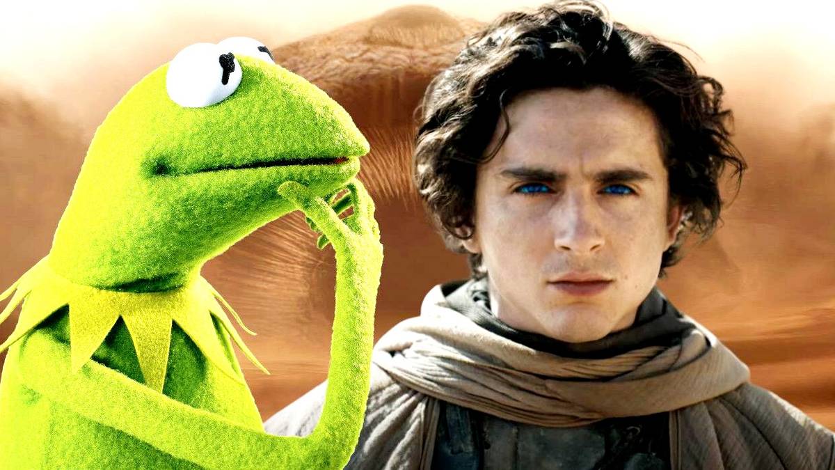Kermit The Frog Becomes Arrakis' Messiah In Dune & Muppets Crossover Art