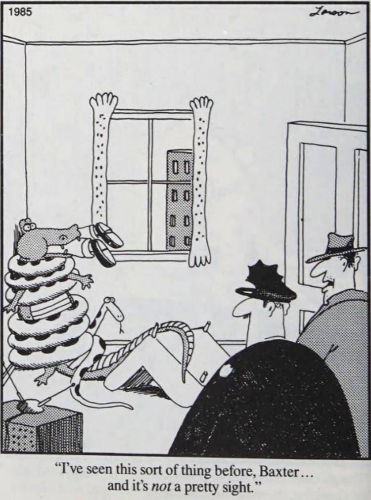 Far Side's Baby-Eating Snake Is Based on a Dark Real-Life Experience