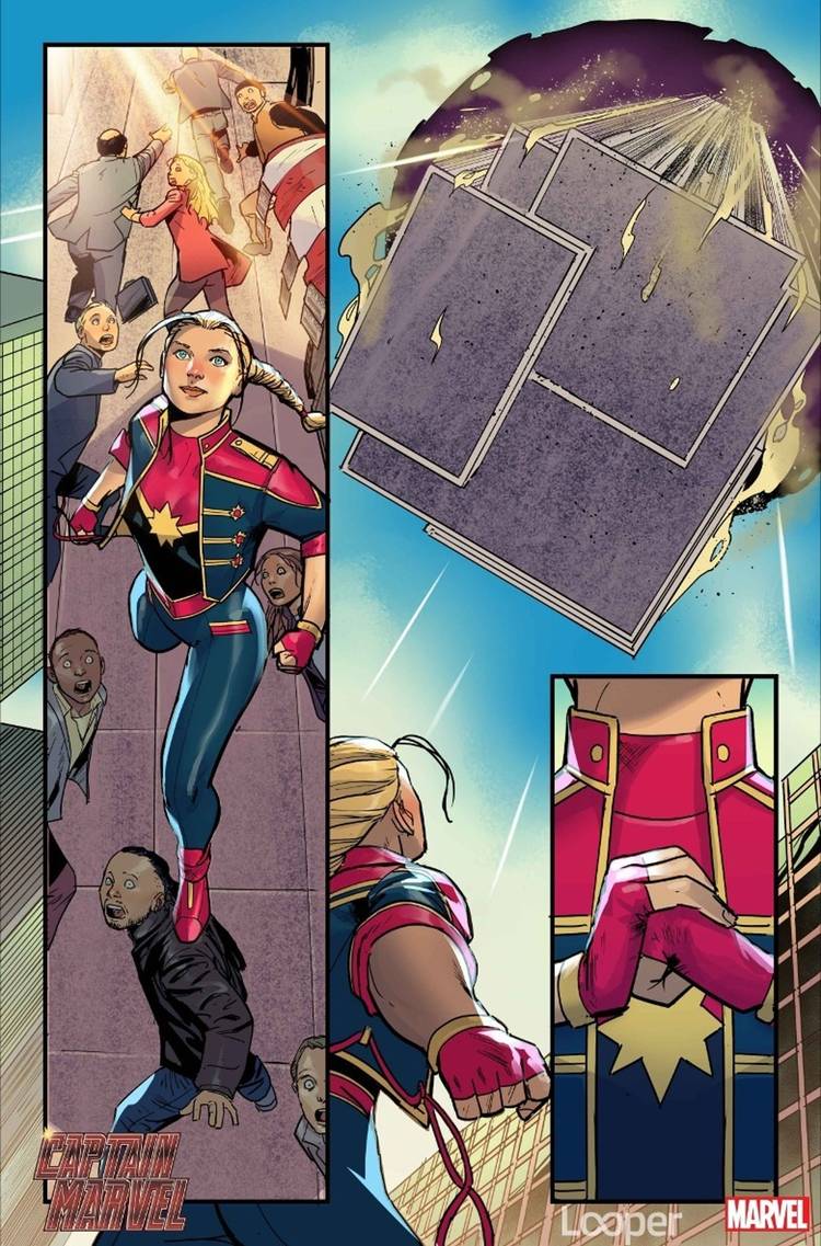 Captain Marvel's New Nemesis OMEN Officially Debuts, Overpowering Carol ...