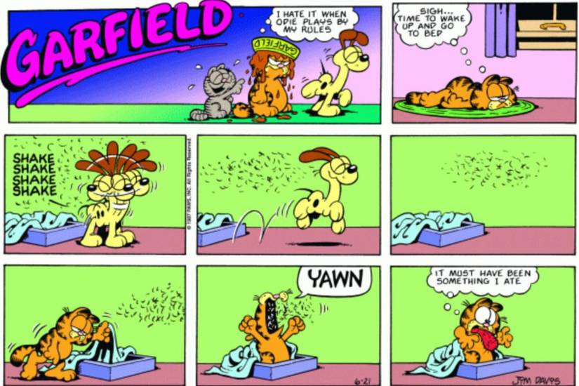10 Funniest Garfield Comics Starring Odie