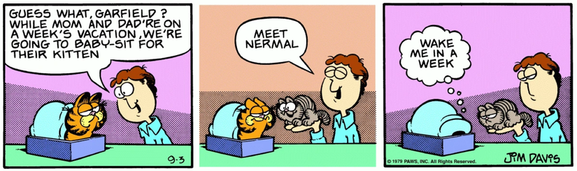 10 Funniest Garfield Comics Starring Nermal