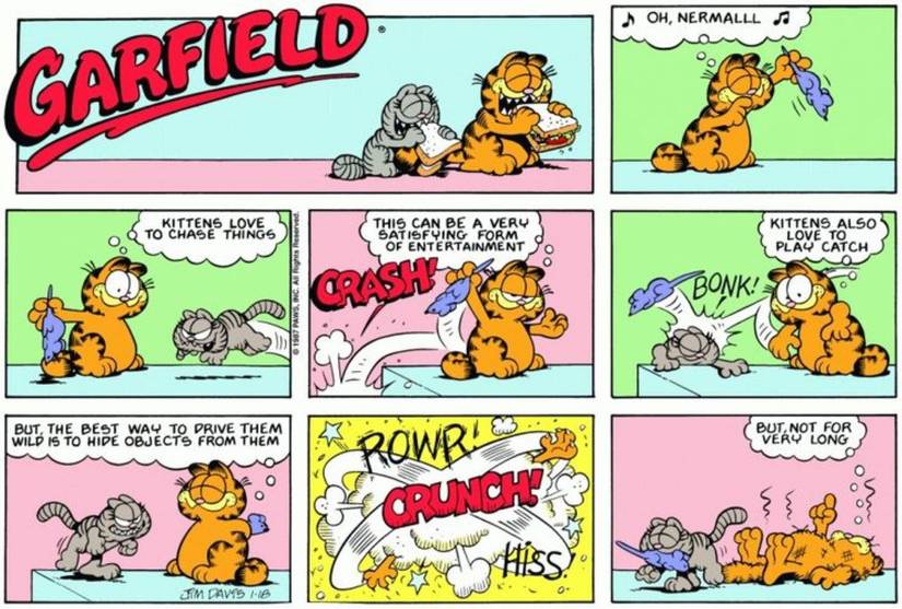 10 Funniest Garfield Comics Starring Nermal
