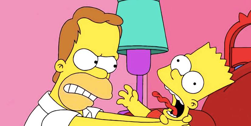The Simpsons' 35-Year-Old Drawing Of Homer Strangling Bart Shared By ...