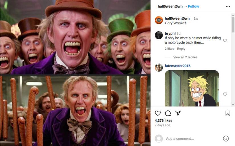 Gary Busey Imagined As An Army Of Willy Wonkas Is More Terrifying Than ...