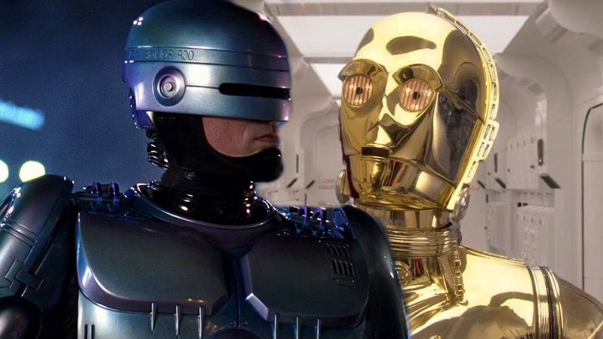 Robocop & C-3PO Pose For Pregnancy Photo In Unexpected Pairing