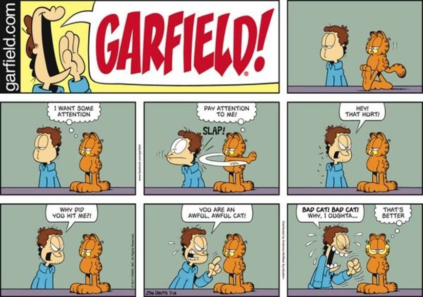 10 Funniest Garfield Comics Where Garfield Beats Up Jon