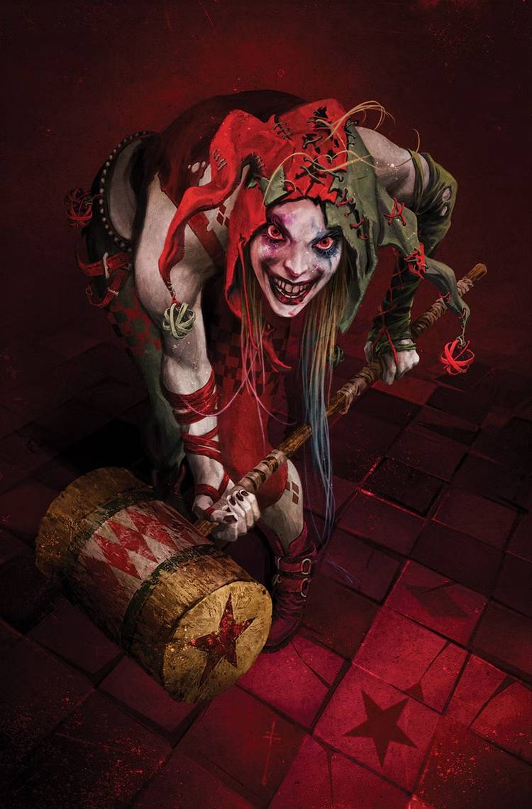 Creepy Harley Quinn Cover Art Turns the Goofy Hero Into a Nightmarish Demon