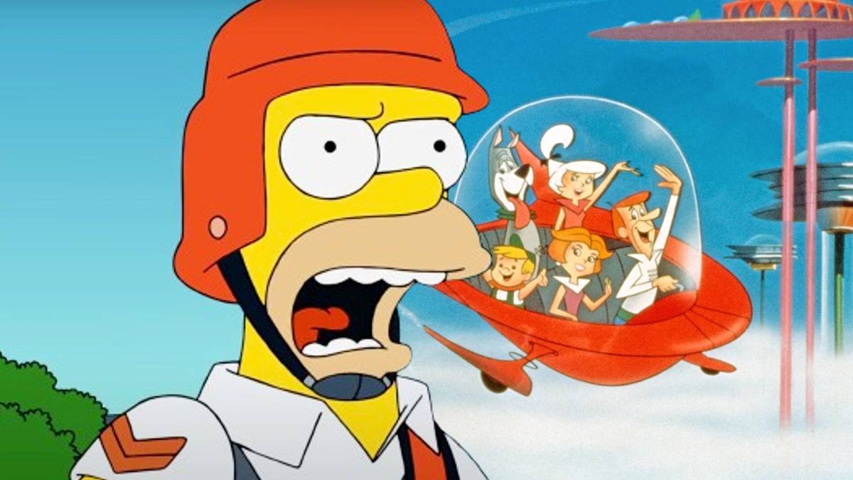 The Simpsons Mashed Up With The Jetsons In Art Is A Surprisingly ...