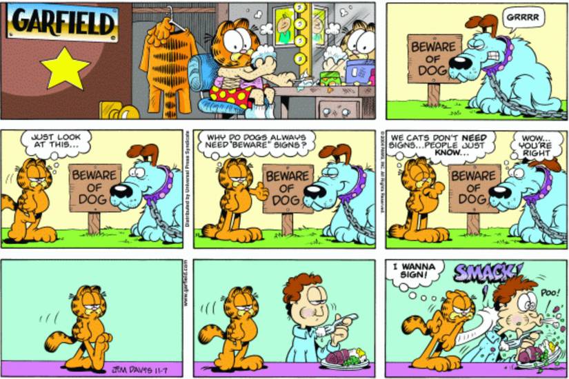 10 Funniest Garfield Comics Where Garfield Beats Up Jon
