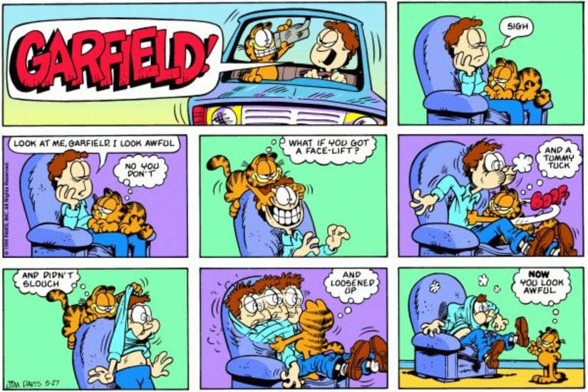 10 Funniest Garfield Comics Where Garfield Beats Up Jon