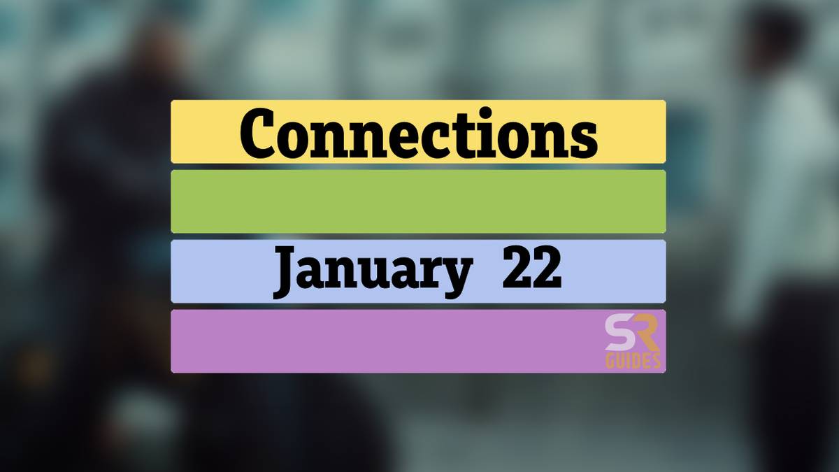 Today's Connections Answers & Categories For January 22, 2024 (Puzzle #225)