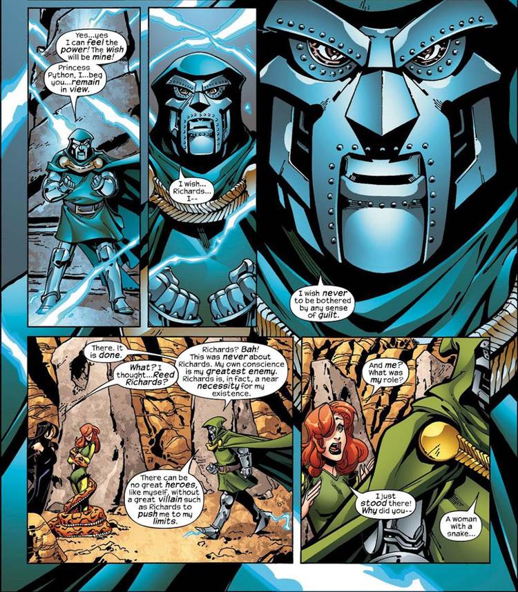 That alternate universe comic with a great villain Dr.Doom moment ...
