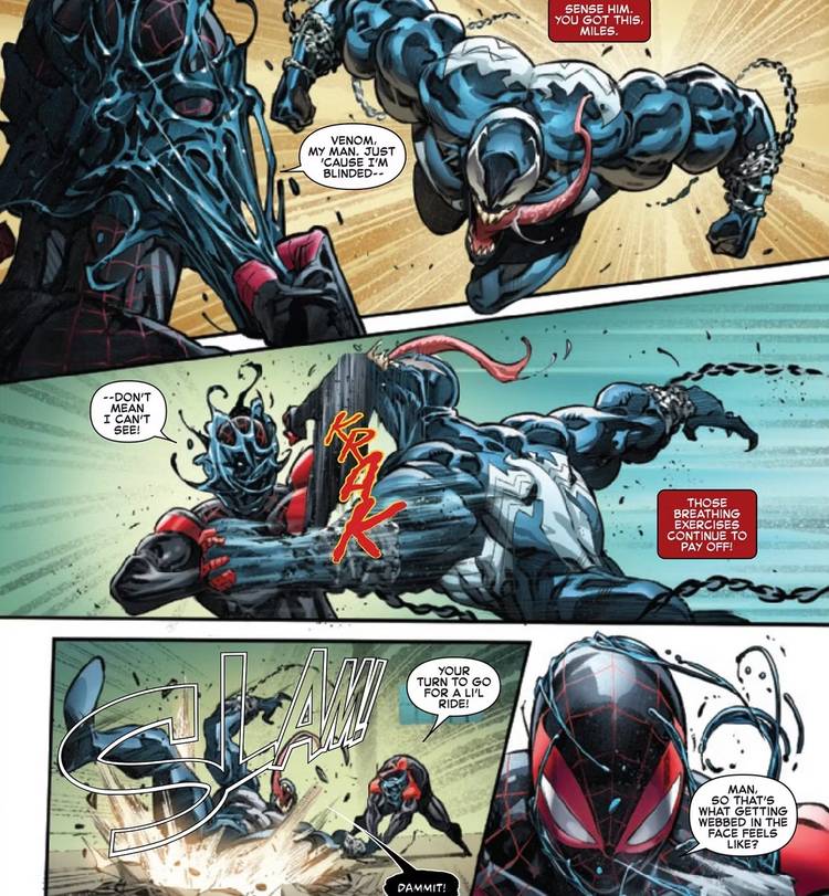 Miles Morales' New Power Lets Him Beat Venom with His Eyes Closed