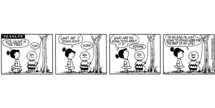 10 Funniest Peanuts Comics Where Charlie Brown Takes On The Kite-Eating ...