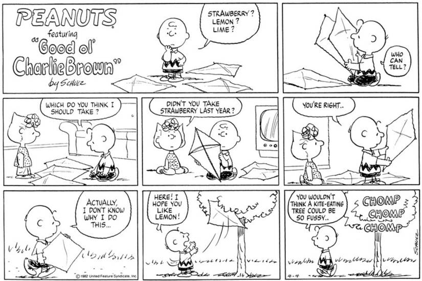 10 Funniest Peanuts Comics Where Charlie Brown Takes On The Kite-Eating ...