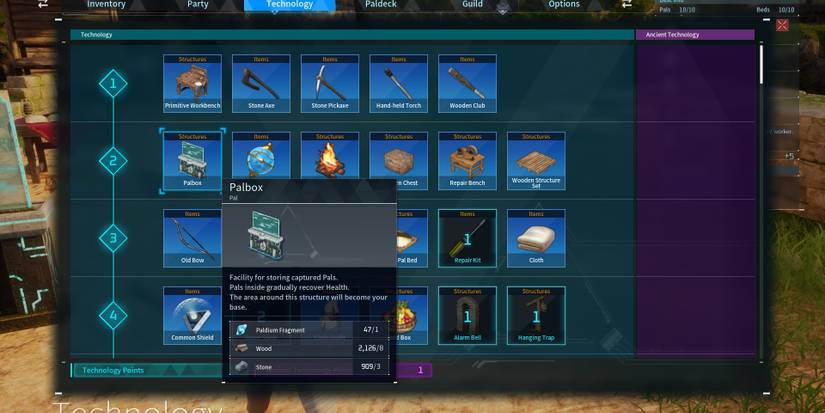 Palworld: 10 Best Technologies To Unlock First