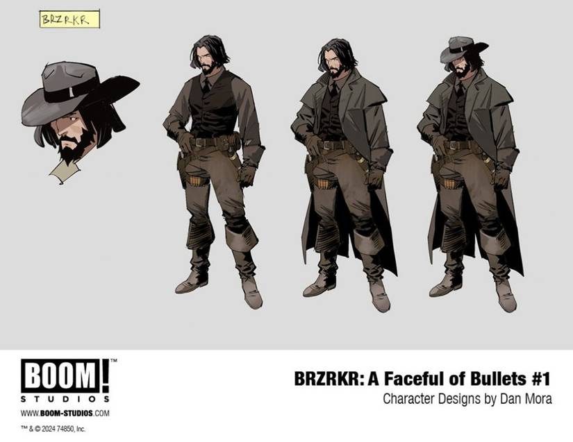 Keanu Reeves' Immortal BRZRKR Gets a Cowboy Spin in New FACEFUL OF BULLETS