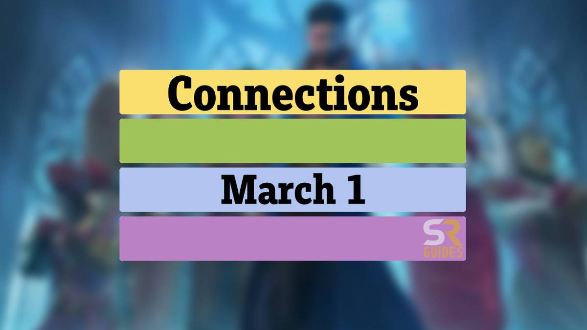 Today's Connections Answers & Hints For March 1, 2024 (Puzzle #263)