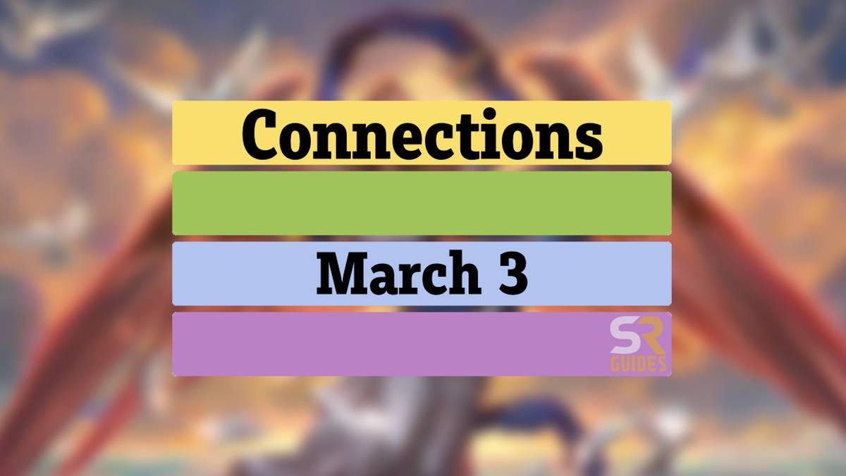 Today's Connections Answers & Hints For March 3, 2024 (Puzzle #265)