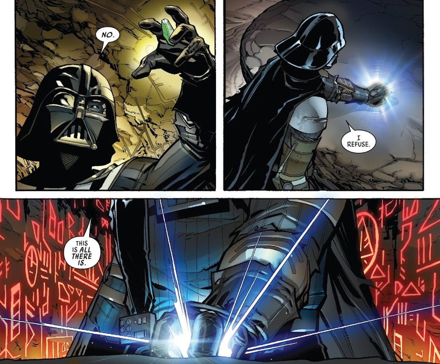 Darth Vader's Forgotten Green Lightsaber Almost Redeemed Him, Long Before Luke