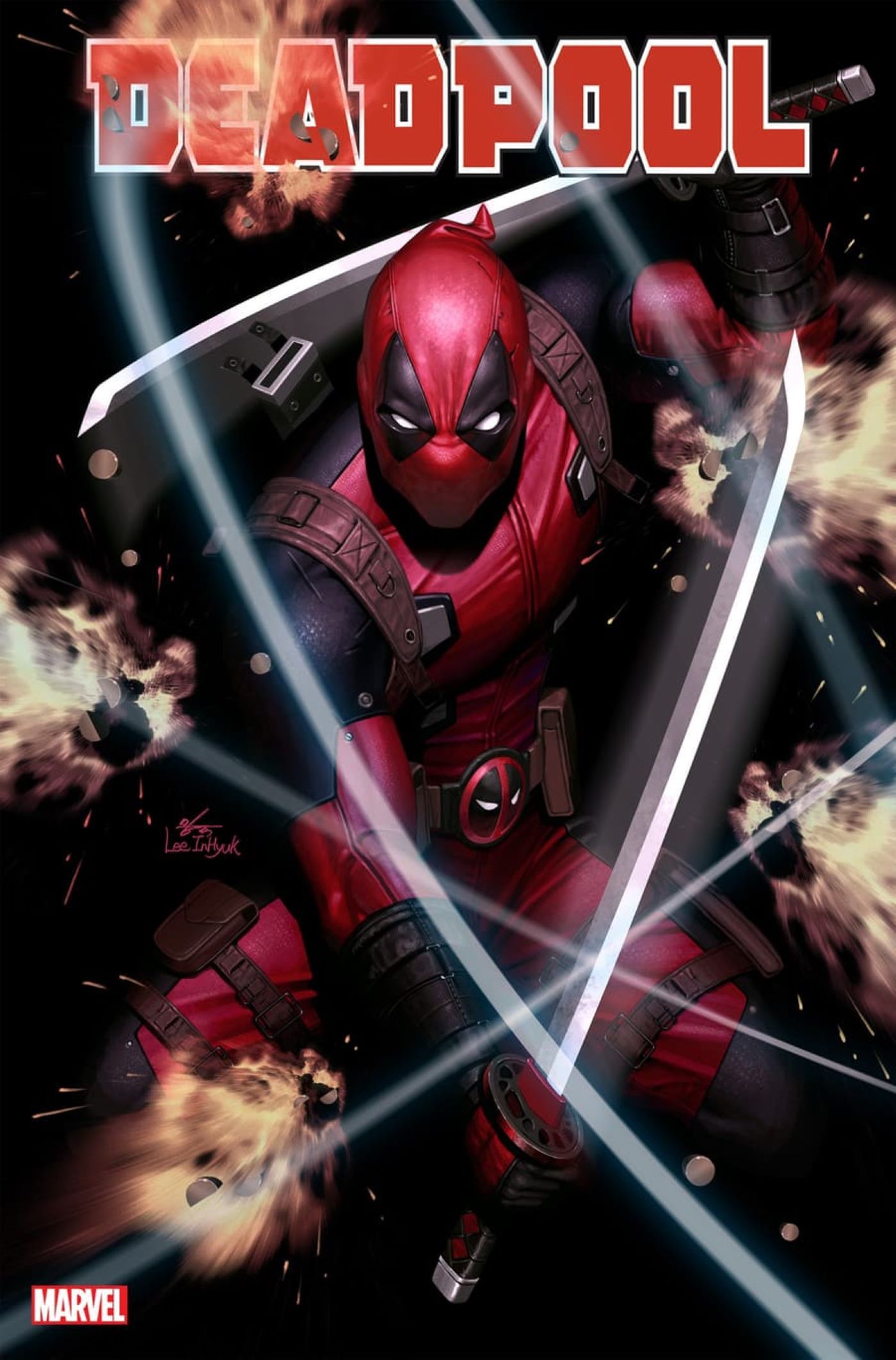 Deadpool Gets EXPLOSIVE InHyuk Lee Variant Cover for New Comic Run