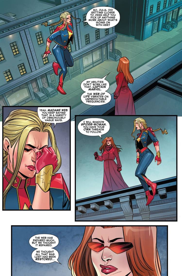 Marvel Calls Out Madame Web's "Obnoxiously Vague" Powers Ahead of Her ...