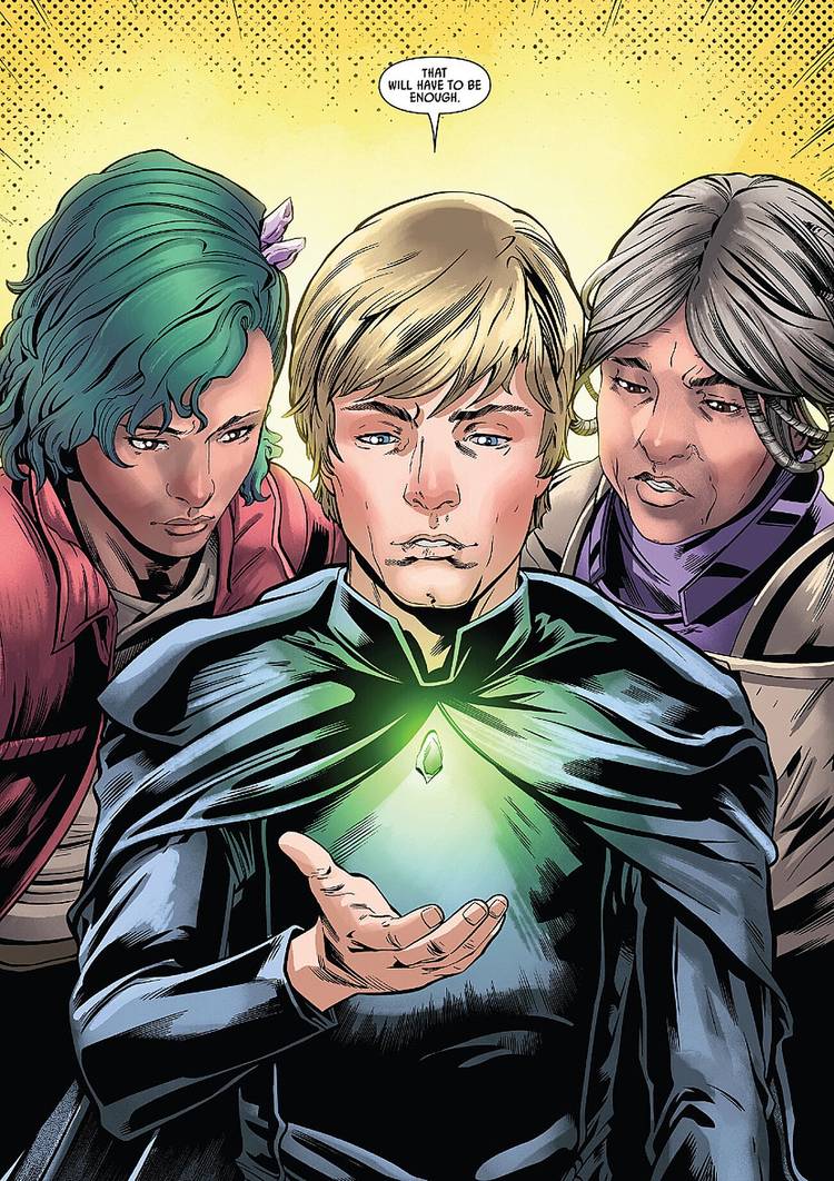 Luke Skywalker Officially Claims His Green Kyber Crystal, Revealing His ...