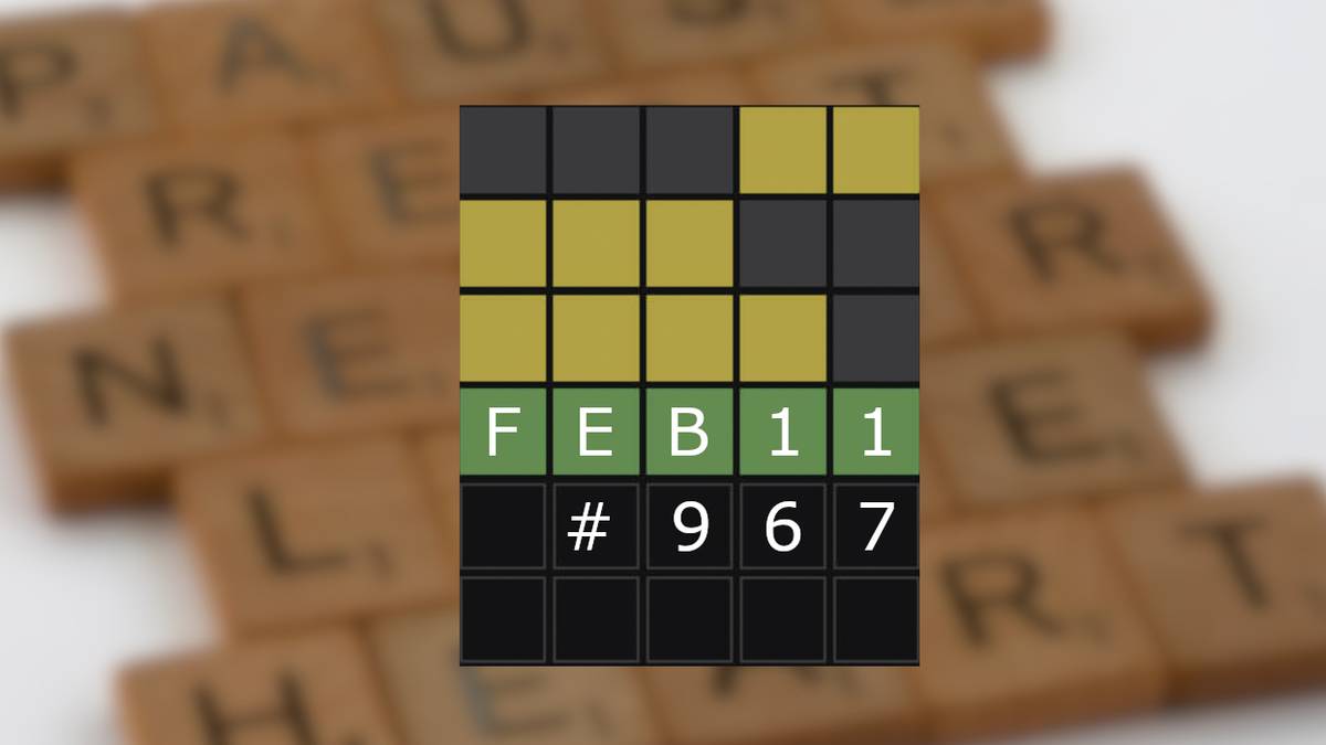 Today's Wordle Answer & Hints For February 11, 2024 (Puzzle #967)