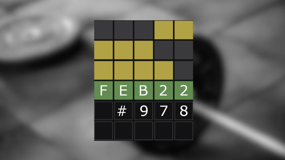 Today's Wordle Answer & Hints For February 22, 2024 (Puzzle #978)