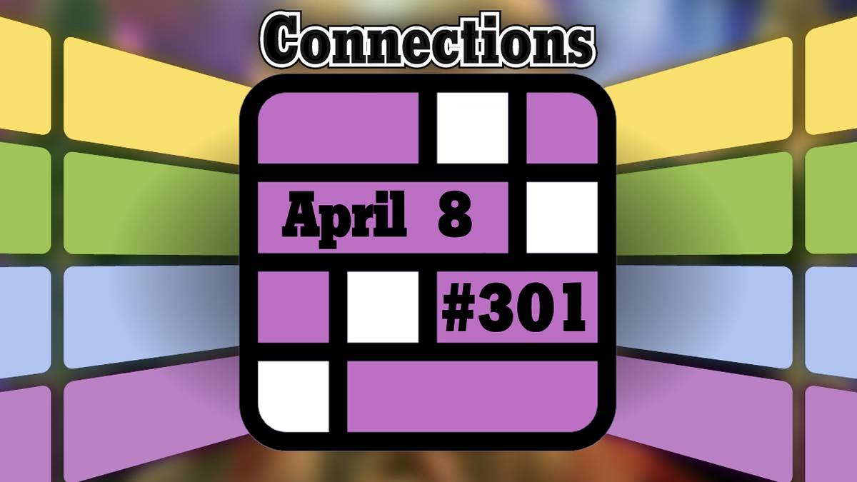 Today's Connections Hints & Answers For April 8, 2024 (Puzzle #301)