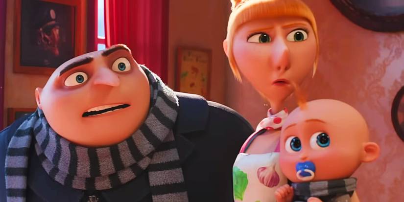 Gru & His Son Rob An Old Lady In First Despicable Me 4 Footage Shown At ...