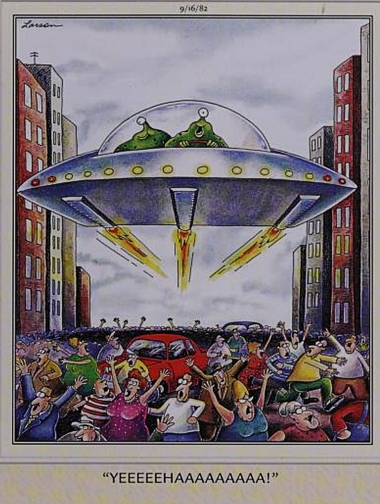 15 Craziest Far Side Comics About Aliens