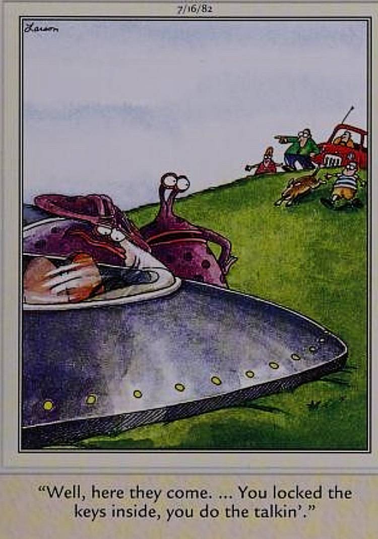 15 Craziest Far Side Comics About Aliens
