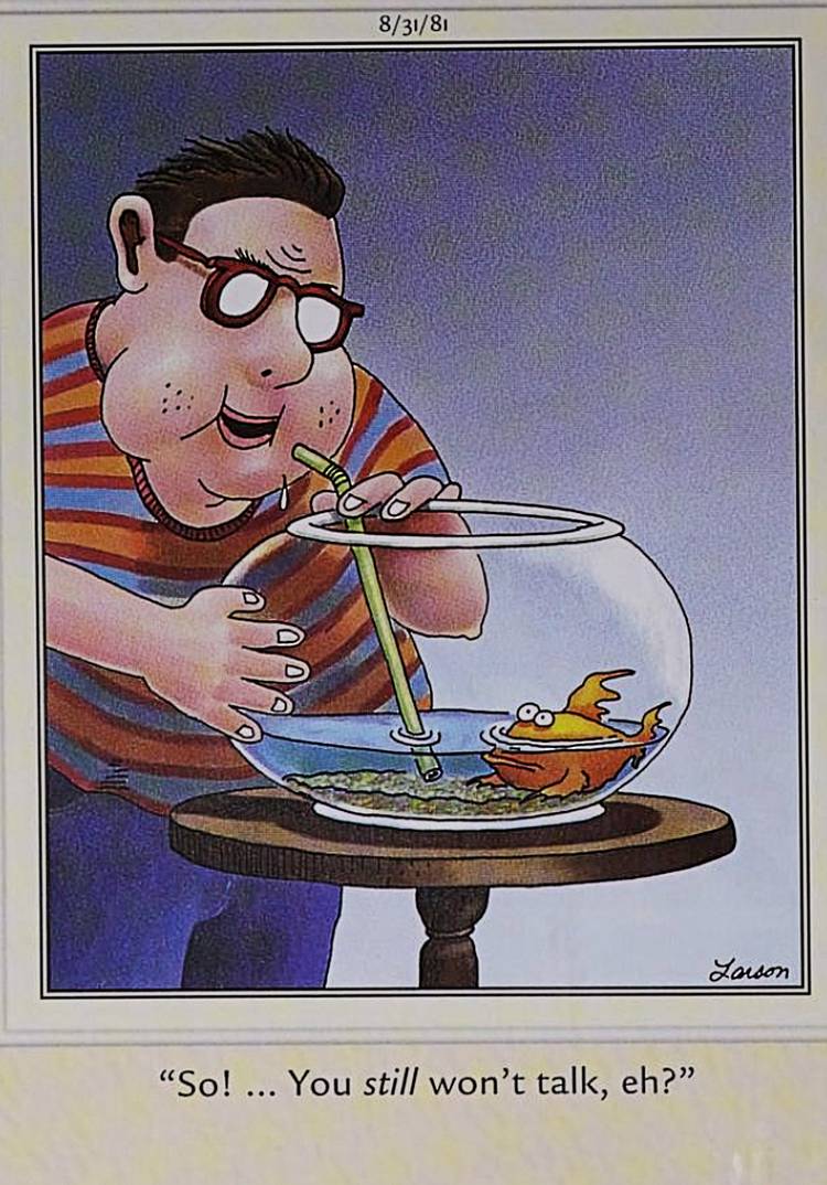 15 Funniest Far Side Comics About Goldfish