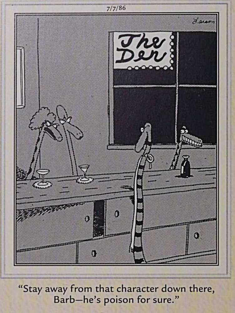 11 Far Side Comics That Prove Creator Gary Larson Was Obsessed With Snakes