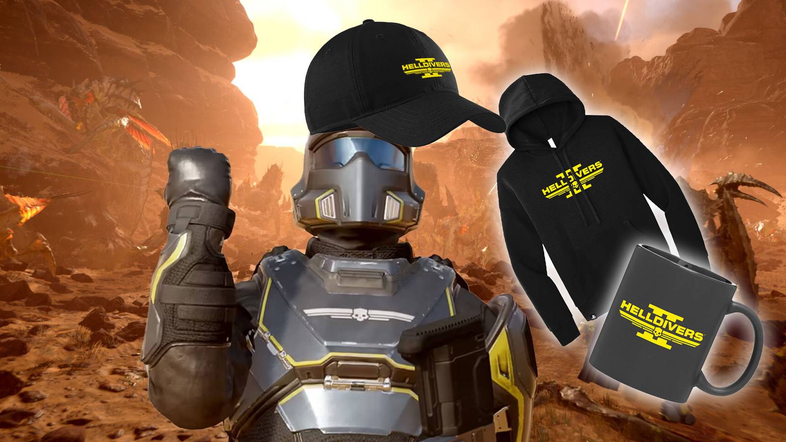 Helldivers 2 Announces Official Merchandise Including A Cup Of Liber-tea