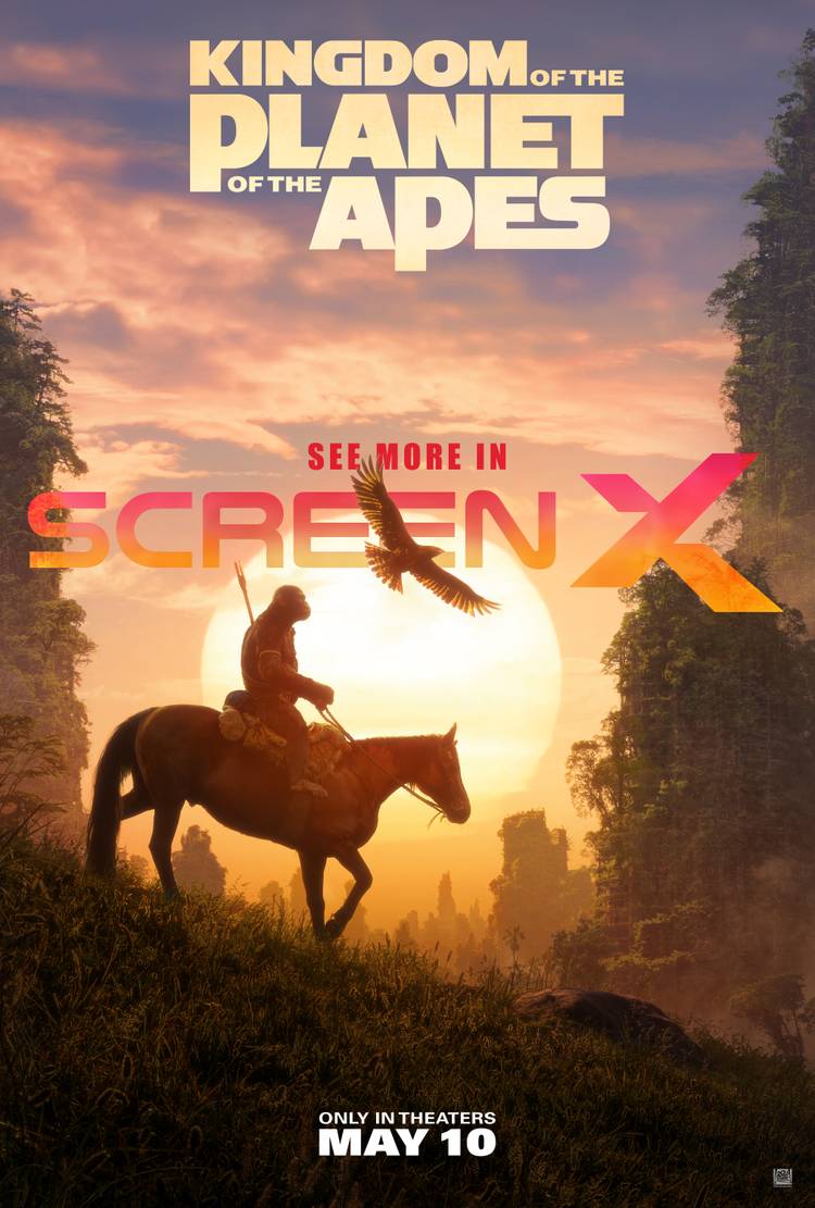 Kingdom Of The Planet Of The Apes ScreenX Poster Highlights Humanity’s ...