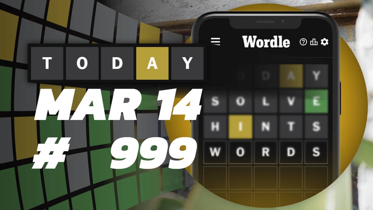 Today's Wordle Hints & Answer - March 14, 2024 (Puzzle #999)