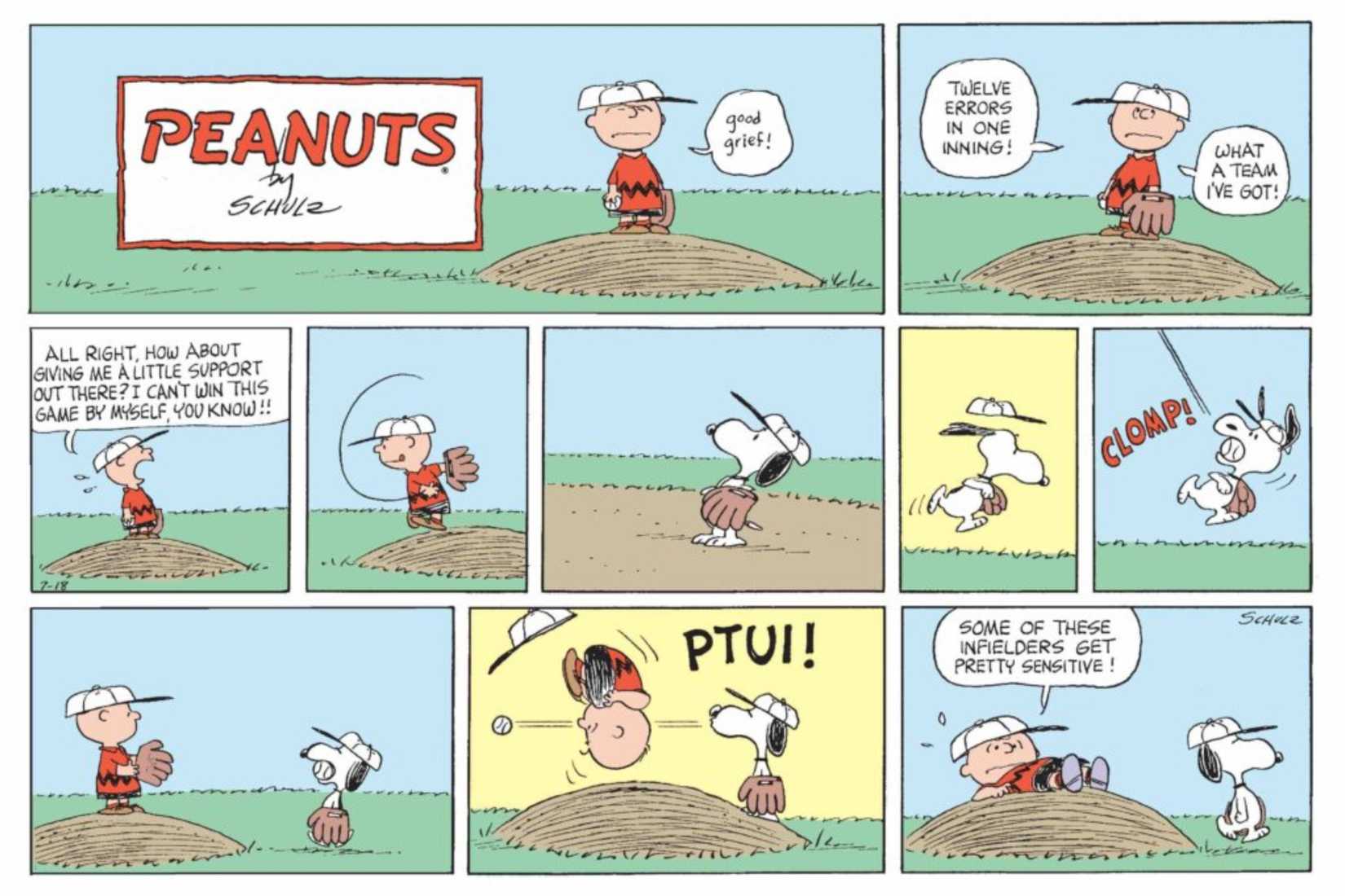 10 Funniest Peanuts Comics About Baseball