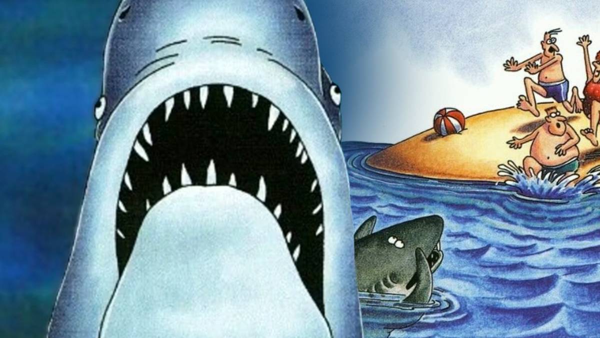15 Funniest Far Side Comics About Sharks