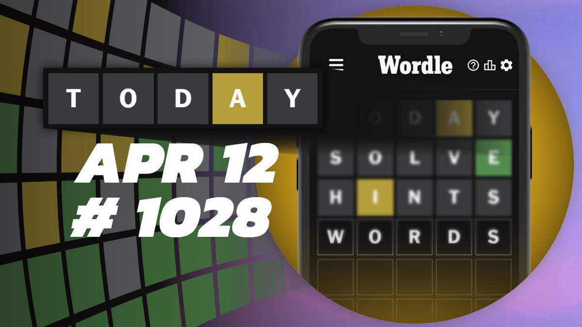 Today's Wordle Hints & Answer - April 12, 2024 (Puzzle #1028)