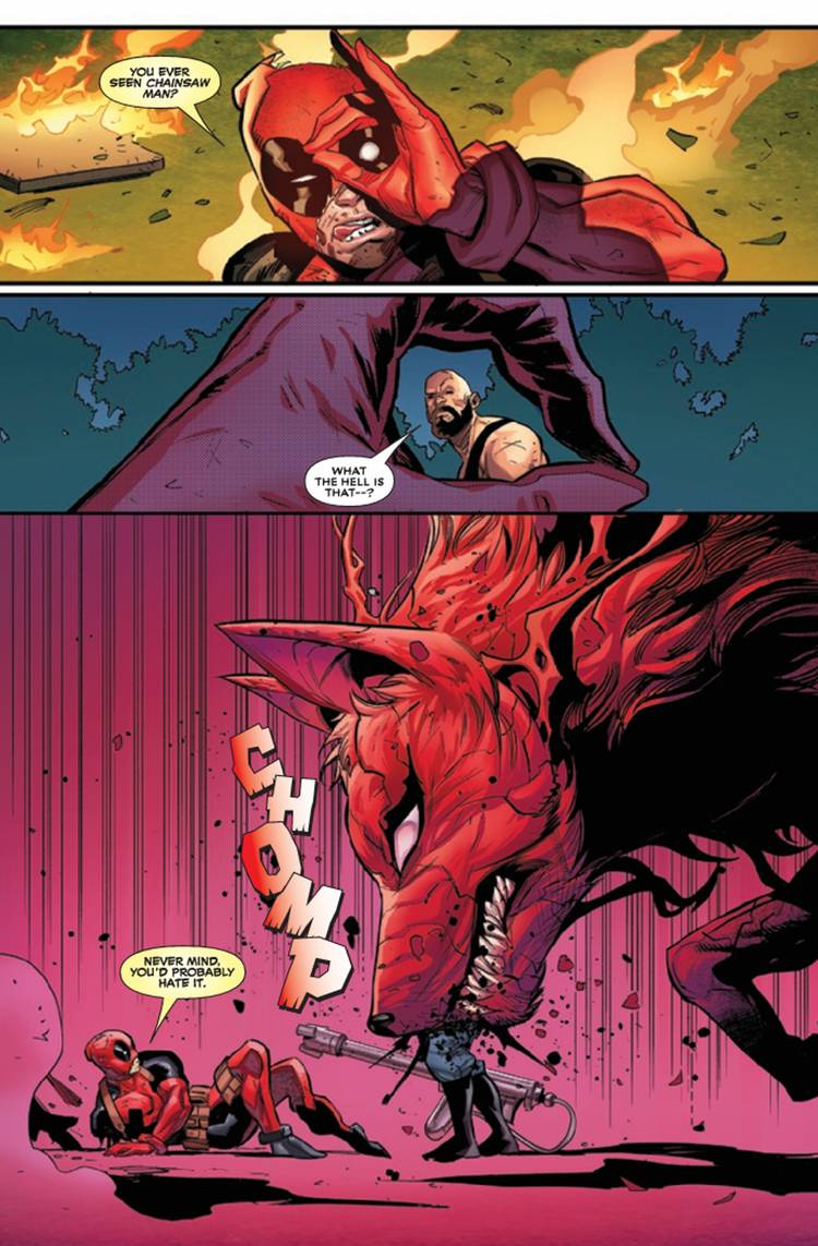 "You Ever Seen Chainsaw Man?": Deadpool Just Made an R-Rated Anime ...