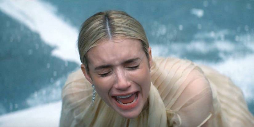emma roberts crying