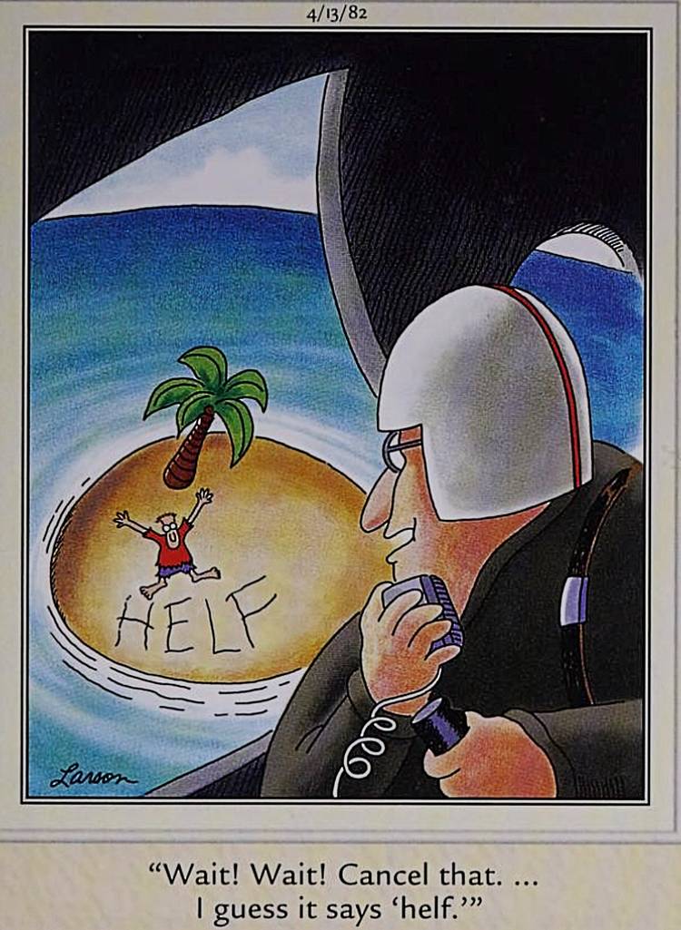 20 Funniest Far Side Comics Set on A Desert Island