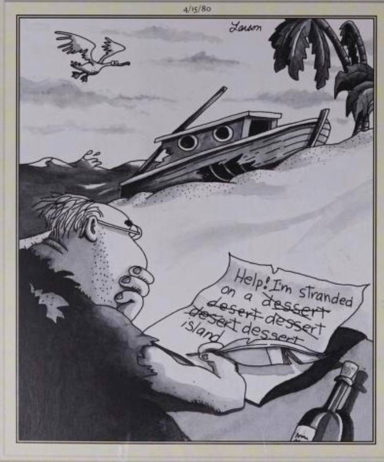 20 Funniest Far Side Comics Set on A Desert Island