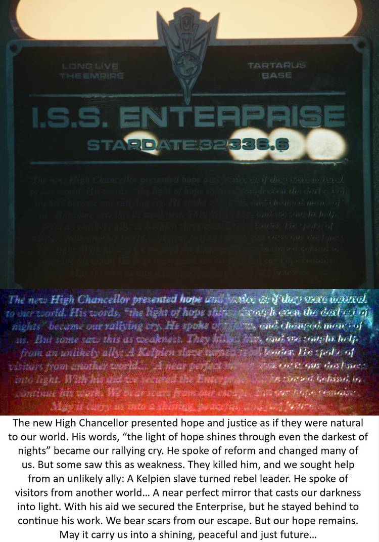 Star Trek: Discovery's Enterprise Plaque Reveals New Mirror Universe ...