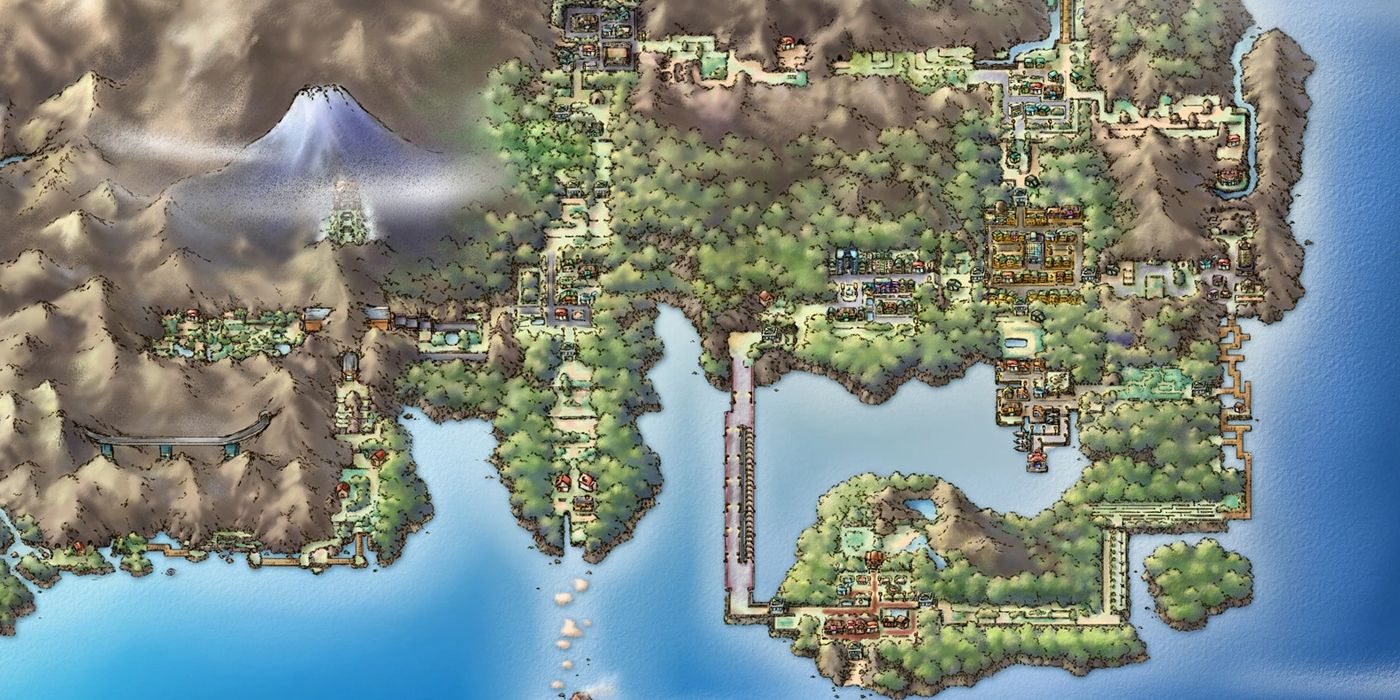 Pokemon Kanto And Johto Region Map Pokemon World All Regions